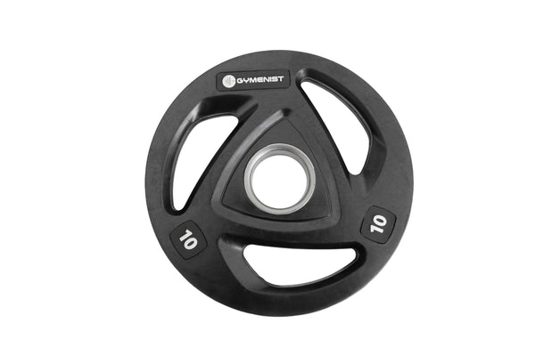 Rubber Coated Weight Plates With Handle Grip – Gymenist